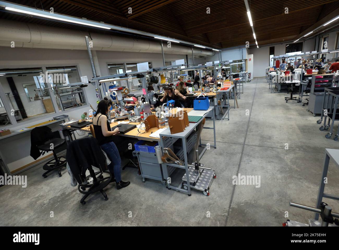 Luxury leather goods Hermès inaugurates its 16th factory in France, the ...