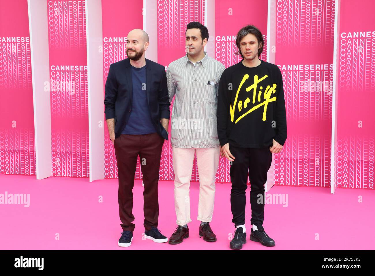 french singer and actor Orelsan the pink carpet in front of the ...