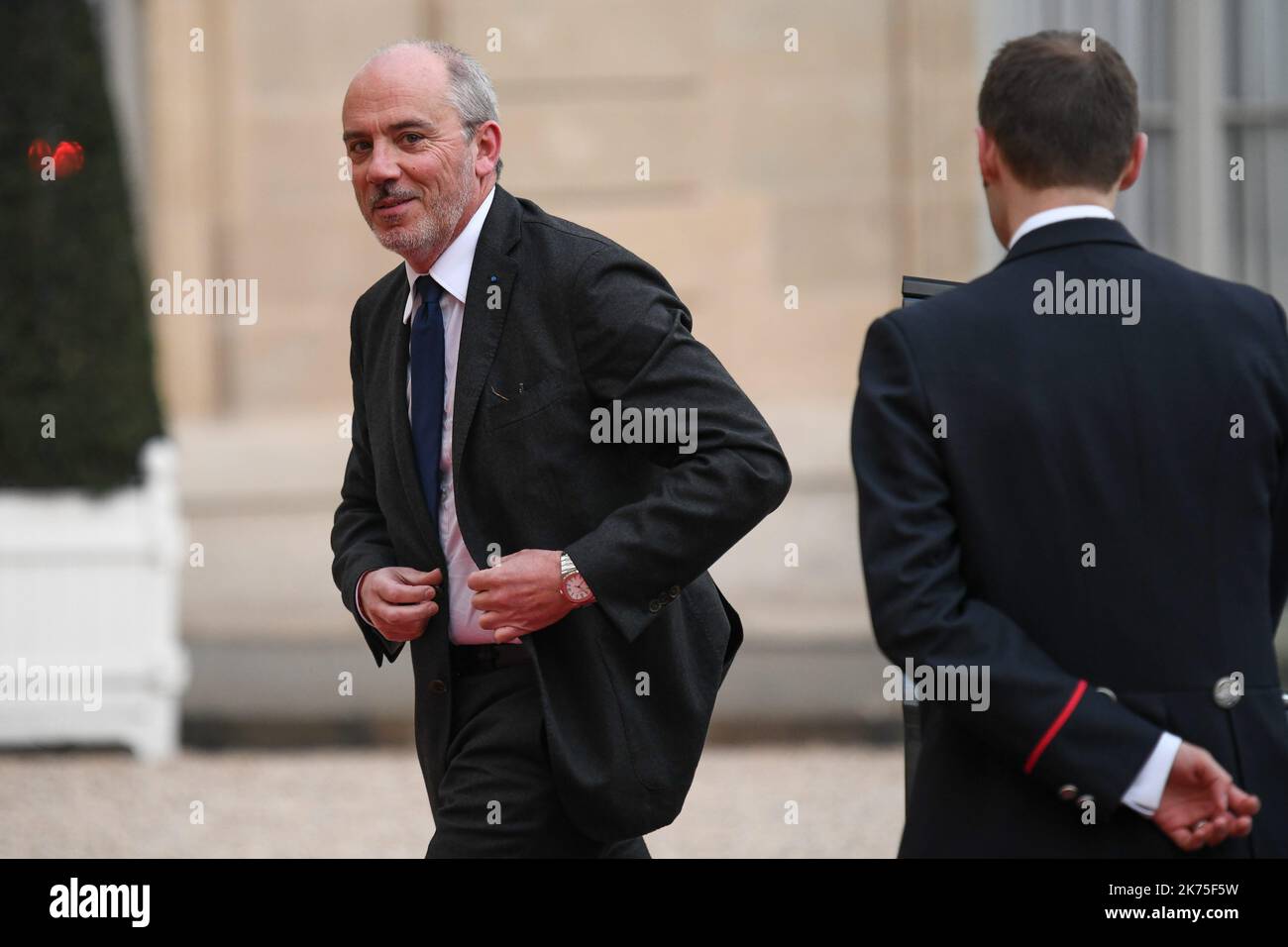 Orange CEO Stephane Richard arrives for an official dinner at the ...