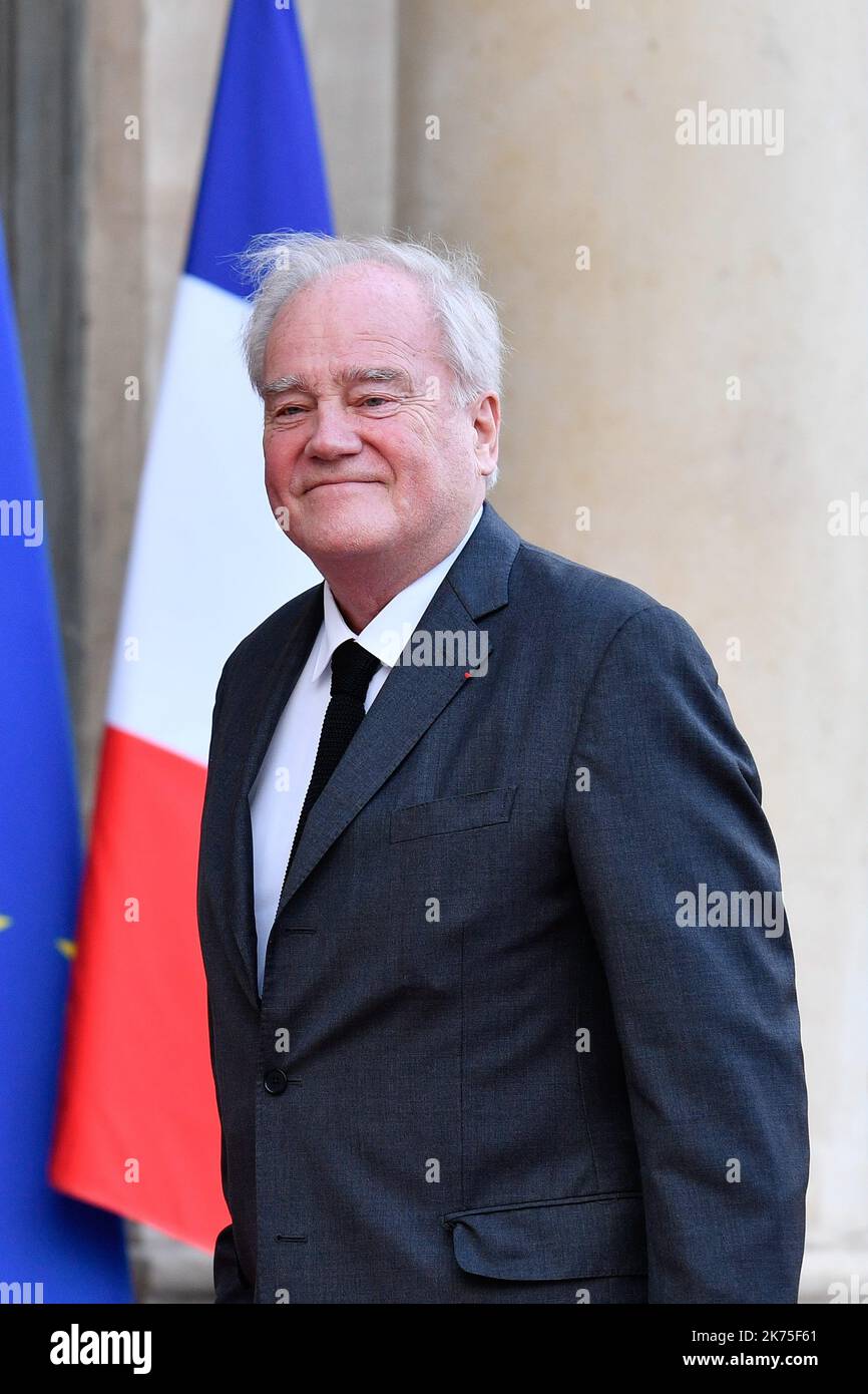 Christian Cambon arrives for an official dinner at the Palais de l ...