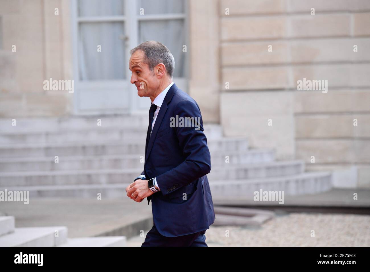 Jean Pascal Tricoire, CEO of Schneider, arrives for an official dinner ...