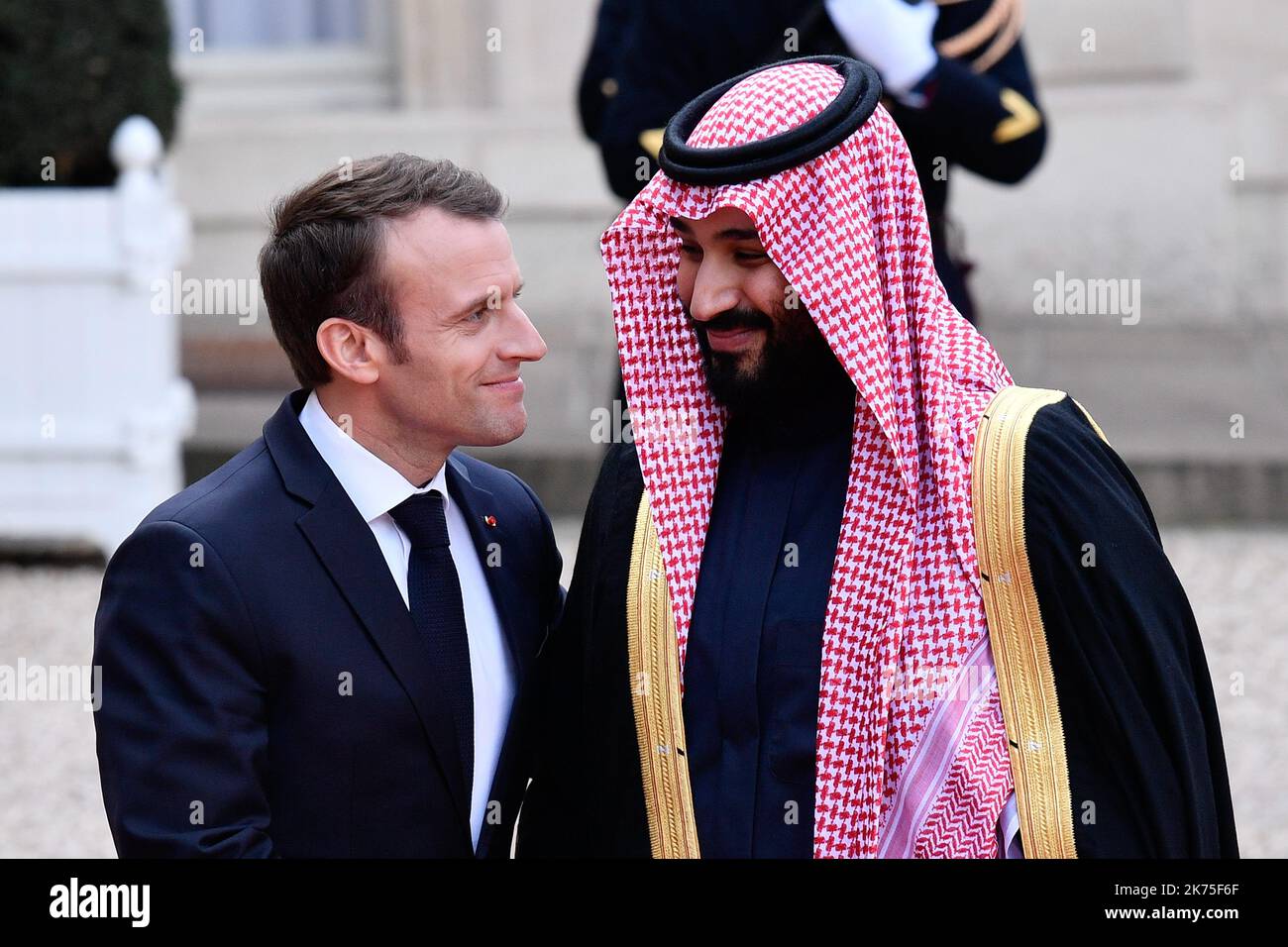 The President of the Republic, Emmanuel Macron received the Hereditary ...