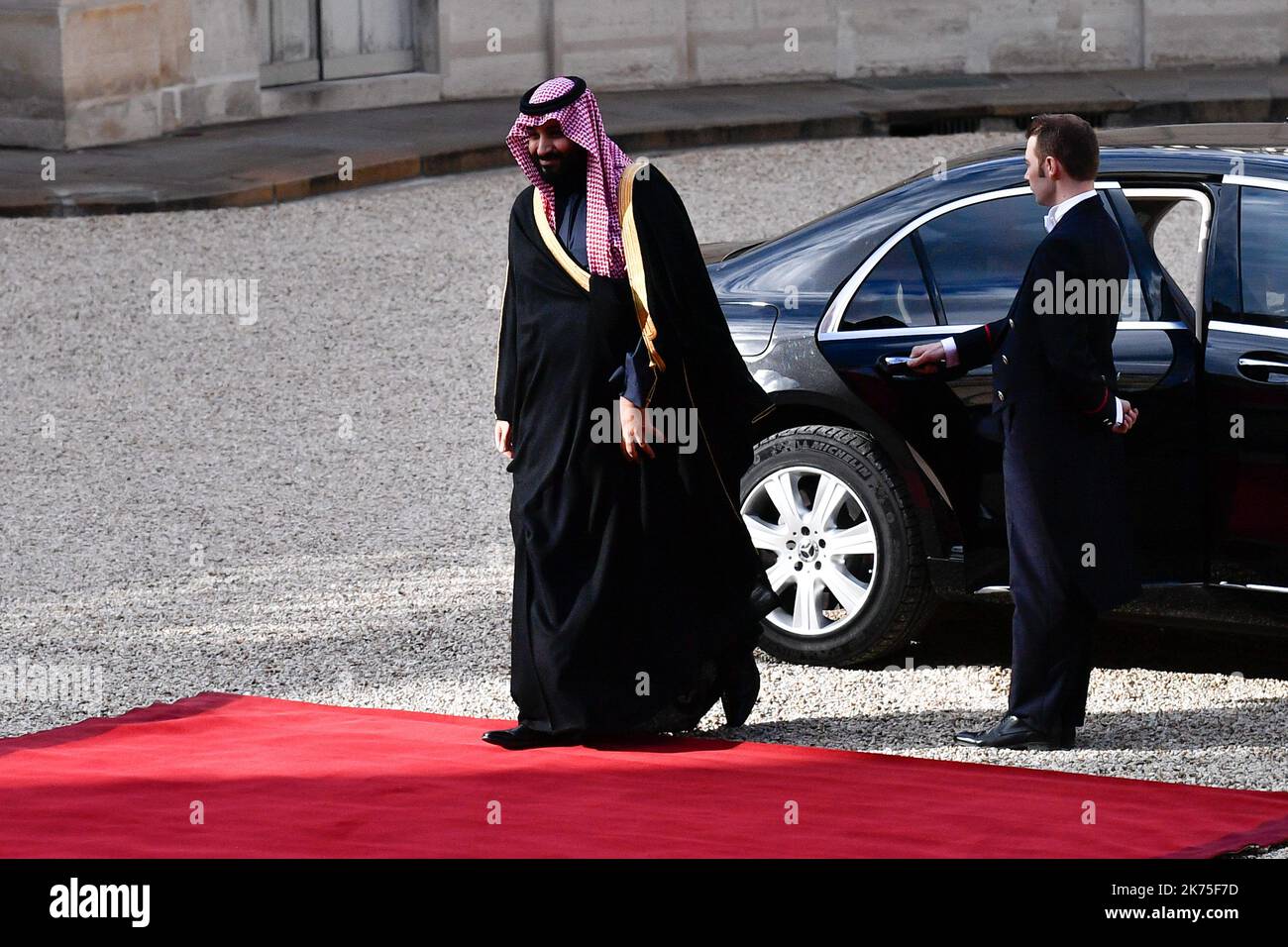 Crown Prince Mohammed Bin Salman Bin Abdulaziz Al Saoud at the Elysee ...