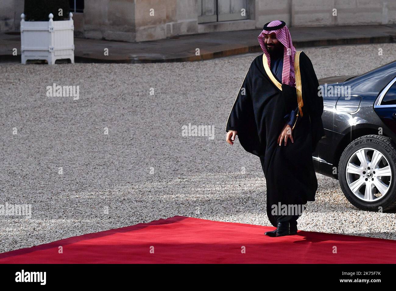 Crown Prince Mohammed Bin Salman Bin Abdulaziz Al Saoud at the Elysee ...