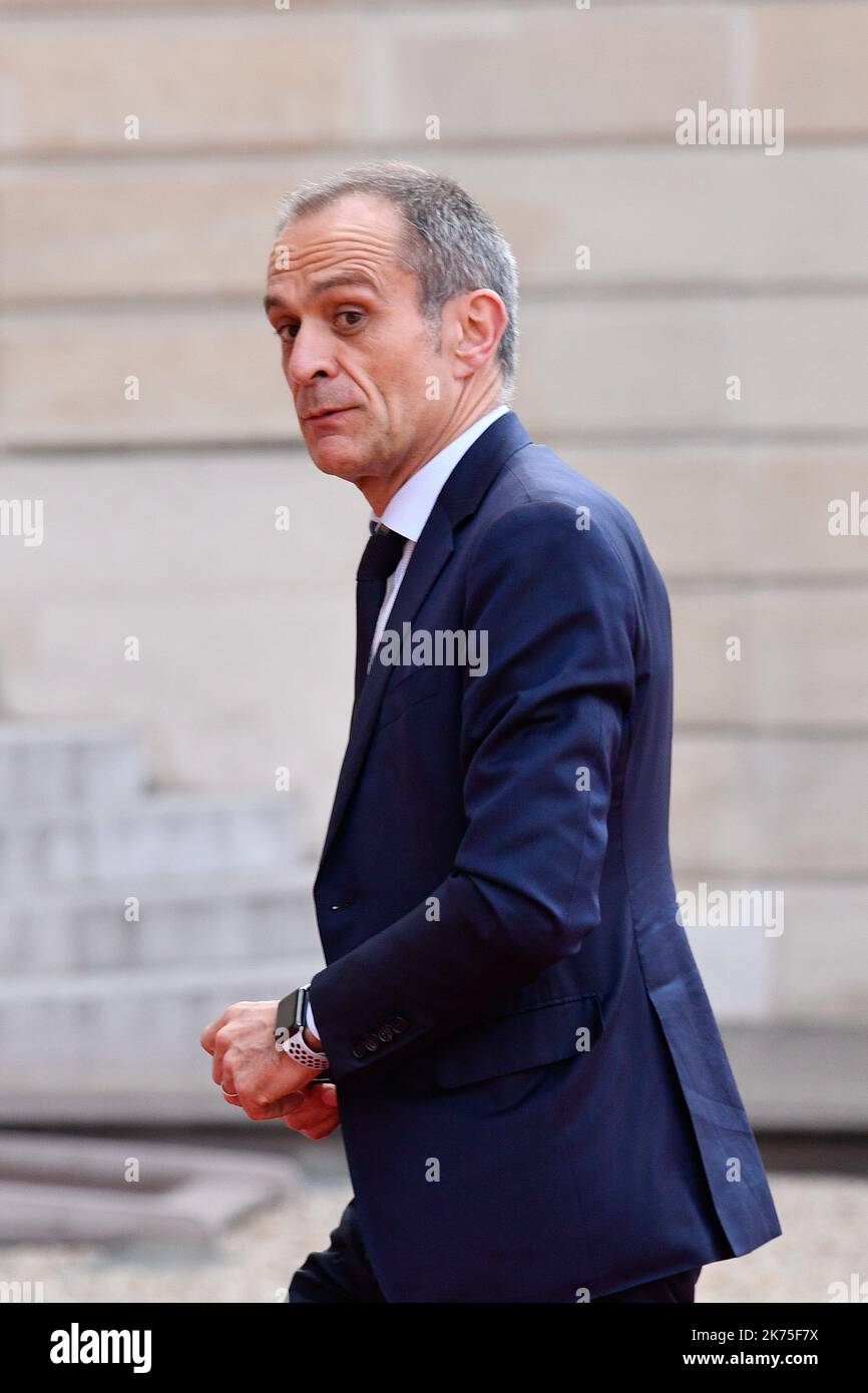 Jean Pascal Tricoire, CEO of Schneider, arrives for an official dinner ...