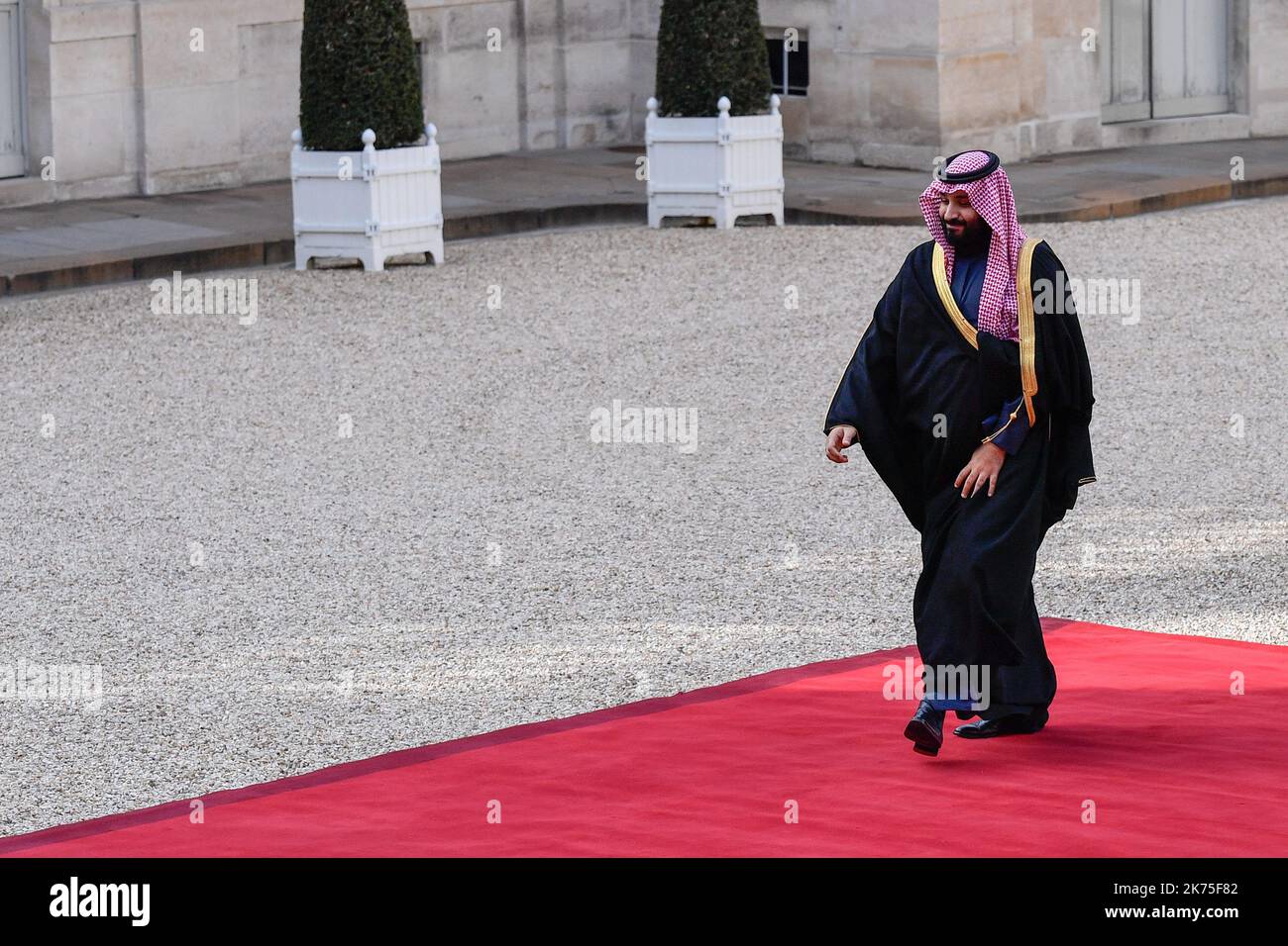Crown Prince Mohammed Bin Salman Bin Abdulaziz Al Saoud at the Elysee ...
