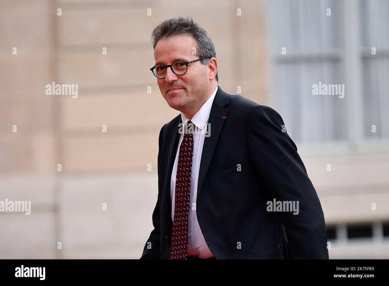 Martin Hirsch, President of the APHP, arrives for an official dinner at ...