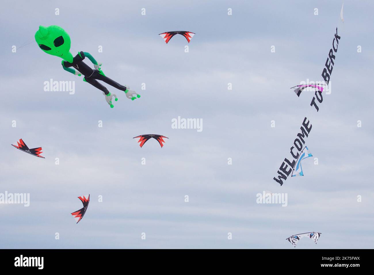 International Kite Meeting BERCK 15 April 2018 Stock Photo - Alamy