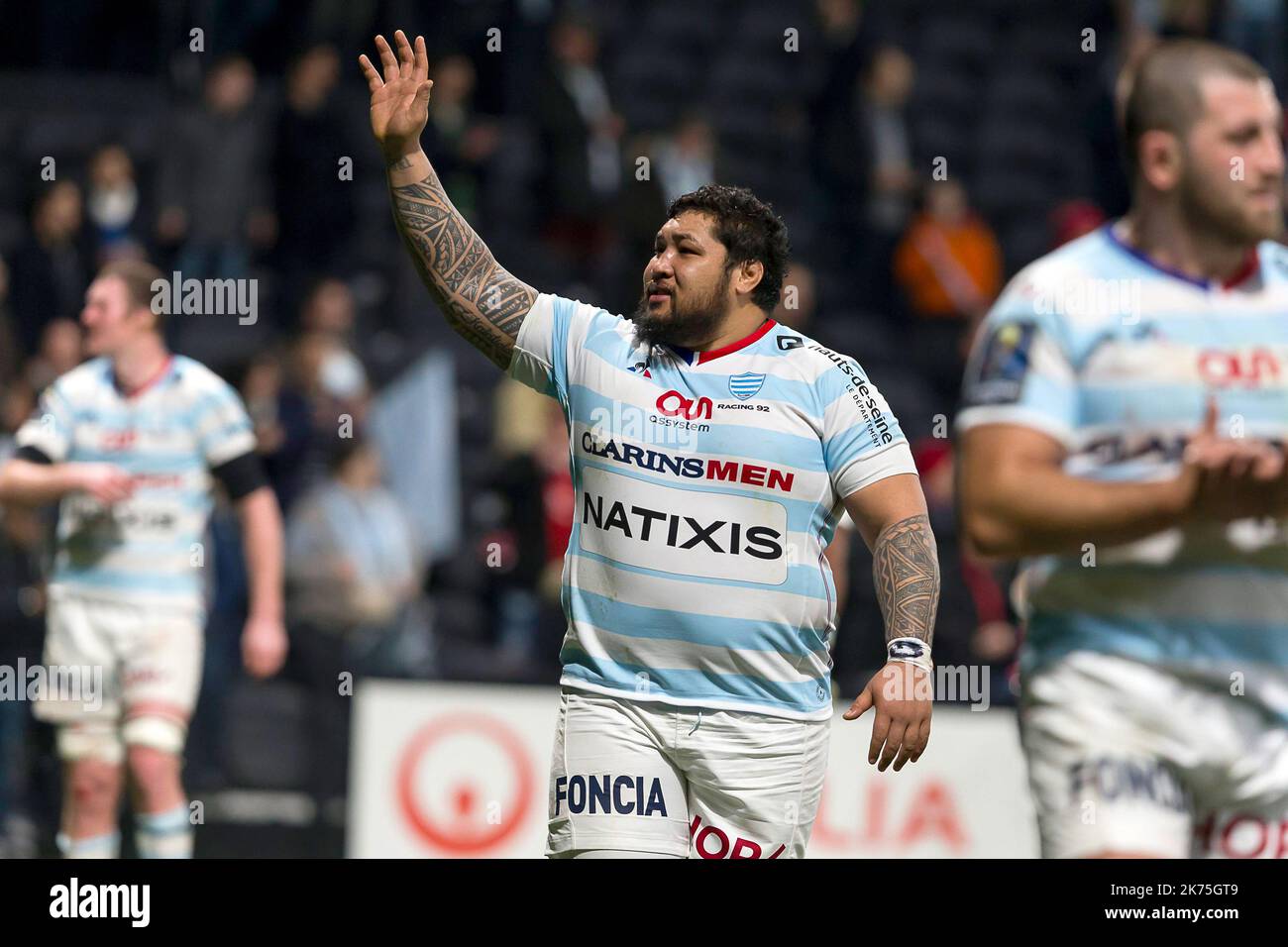 Ben Tameifuna in action during Racing 92 v Munster in the European ...