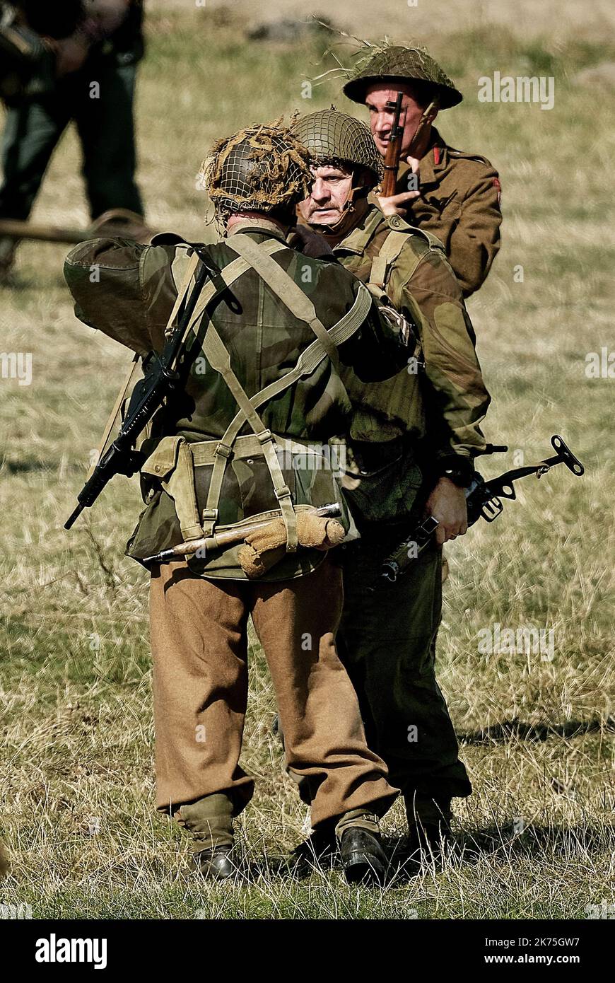 0The Yorkshire Wartime Experience show. Leeds, UK, August 2022. Military Re-enactment with ...