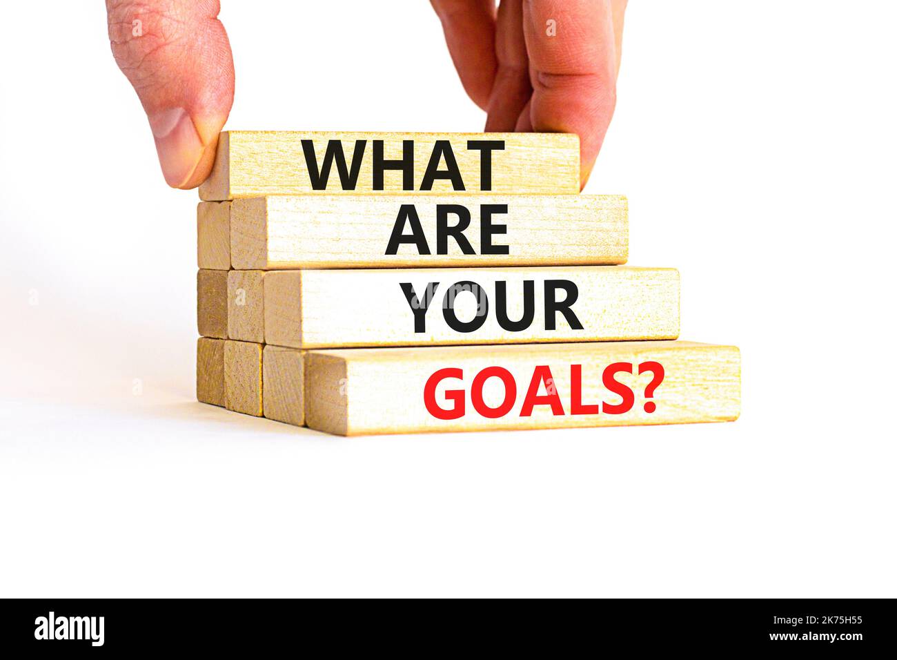 What are your goals symbol. Concept words What are your goals on wooden ...