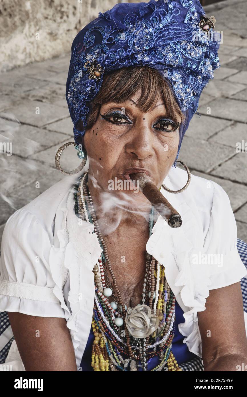 Life style and portraits in La Havana, Cuba End of the Castro Era Stock ...