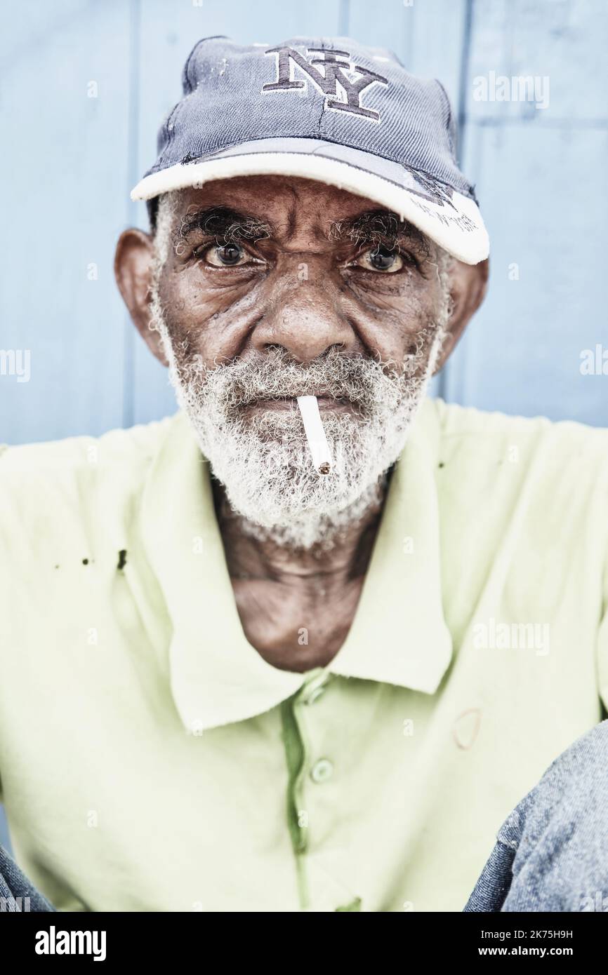 Life style and portraits in La Havana, Cuba End of the Castro Era Stock ...