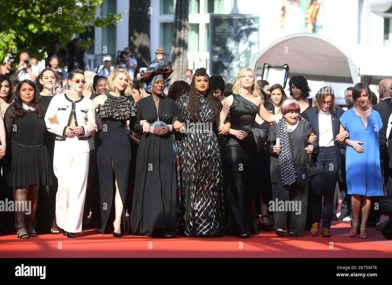 Female protesters during the Girls of the Sun Premiere Stock Photo - Alamy