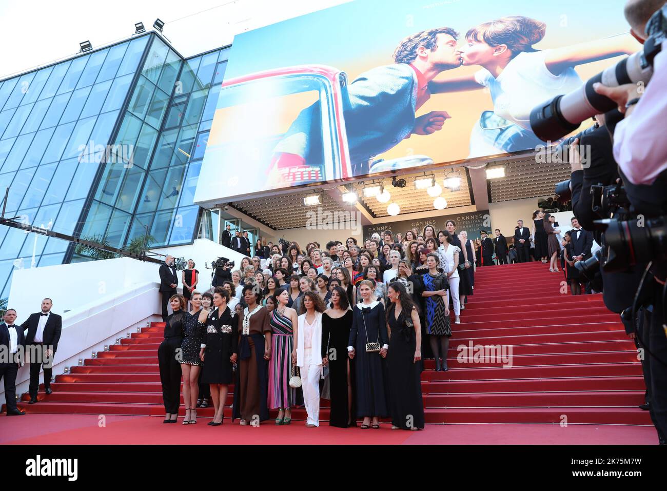 Female protesters during the Girls of the Sun Premiere Stock Photo - Alamy