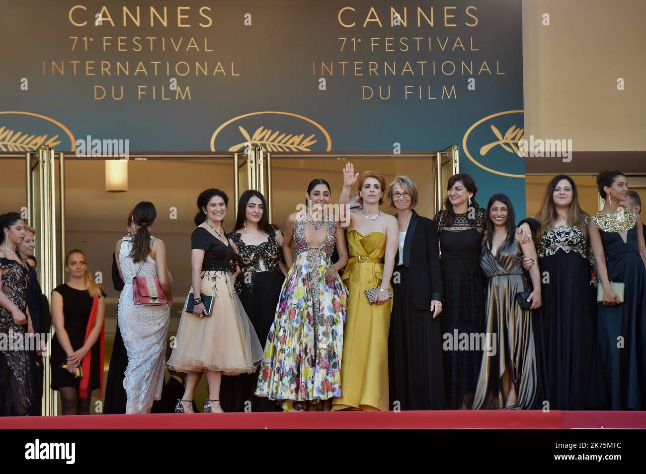 Actresses Emmanuelle Bercot, Golshifteh Farahani, director Eva Husson ...