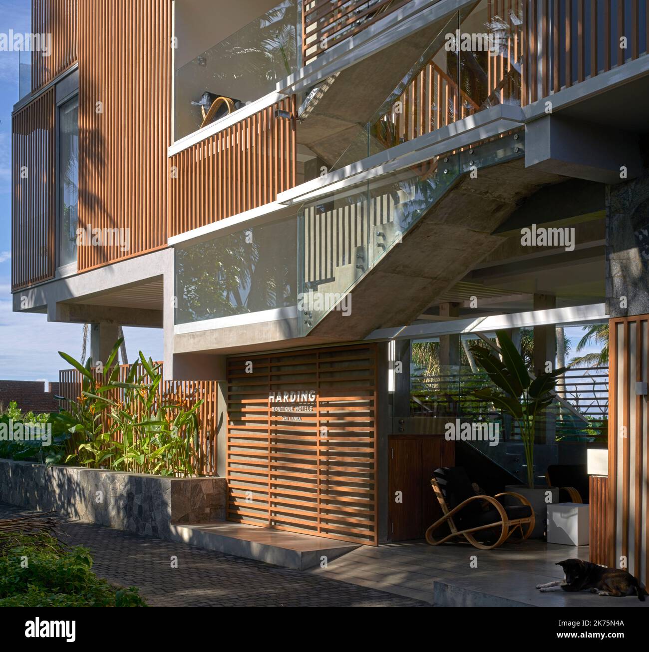 View towards entrance. Harding Boutique Hotel, Ahangama, Sri Lanka ...