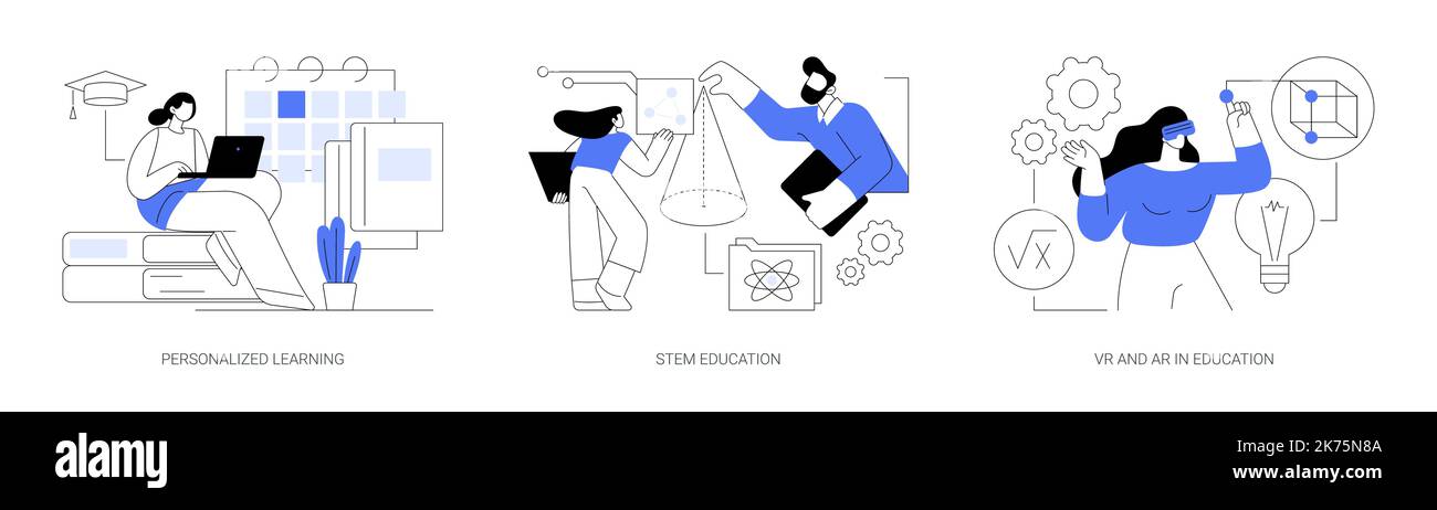 Modern learning abstract concept vector illustrations Stock Vector ... Modern learning abstract concept vector illustrations Stock Vector ...