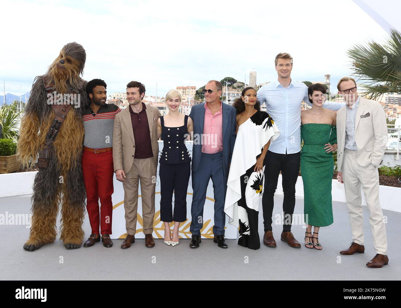 Chewbacca, Actors Donald Glover, Alden Ehrenreich, Emilia Clarke ...