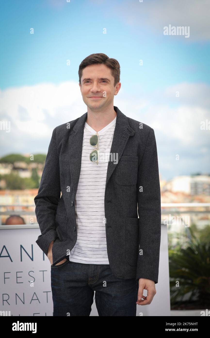 Topher Grace attending the photocall for the BlacKkKlansman as part of ...