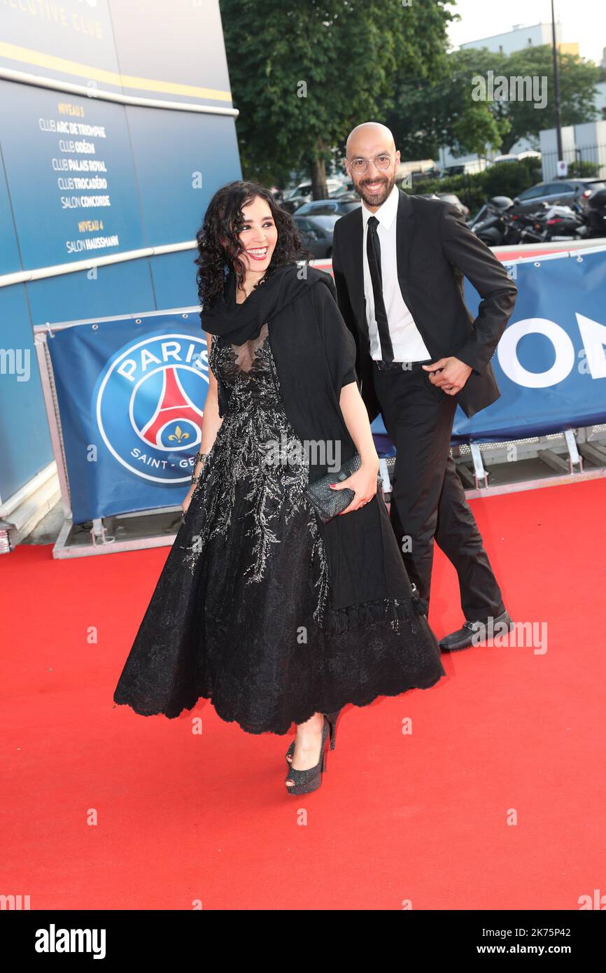 Diner de gala de la fondation PSG. Bob Tahri et sa femme FOOTBALL PARIS ...