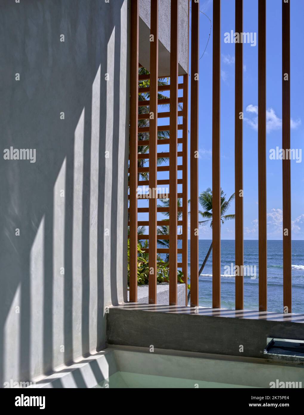 View towards beach from bath. Harding Boutique Hotel, Ahangama, Sri ...