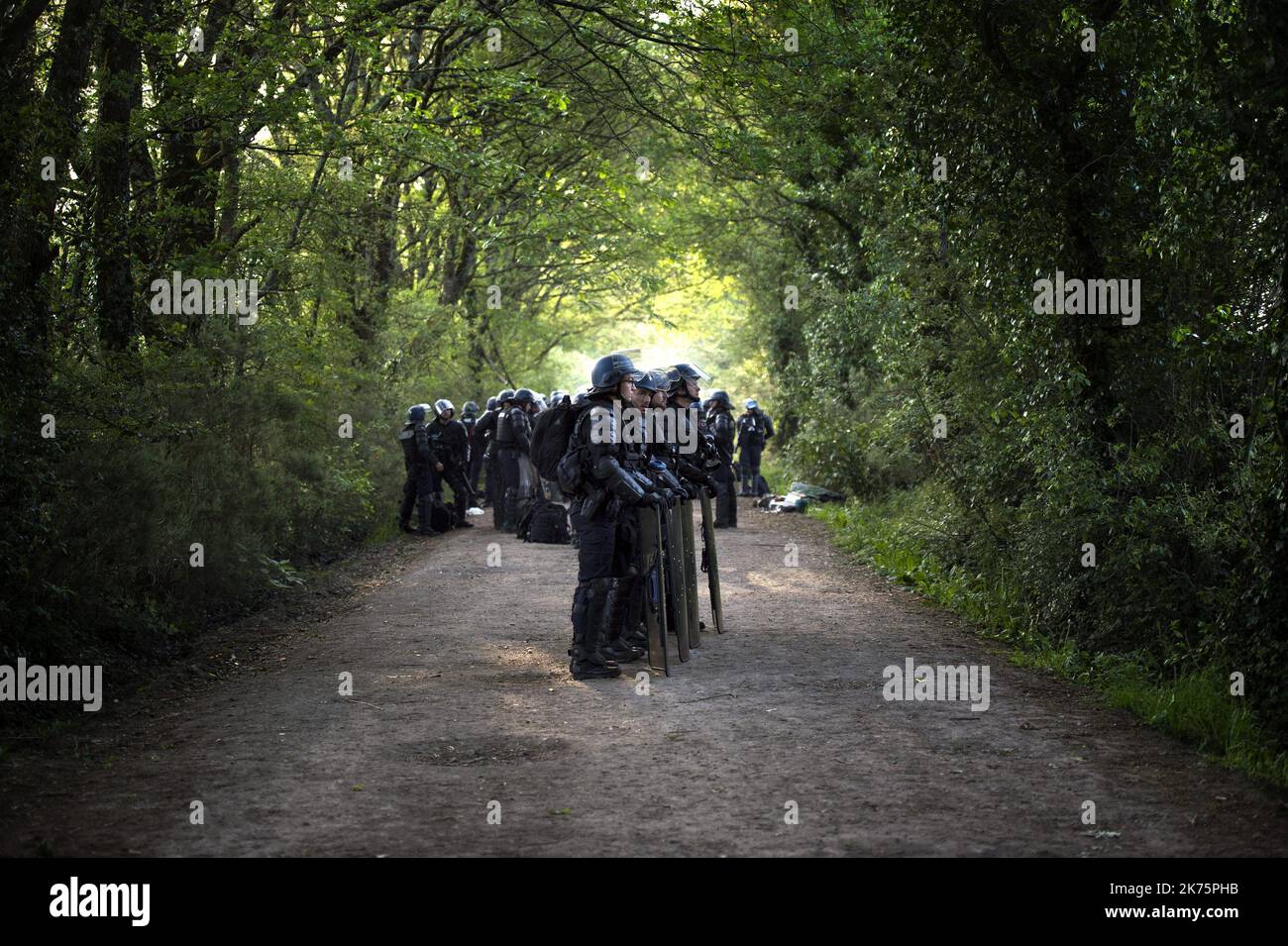 Police continued to clear activists on Tuesday from the decade-old camp ...