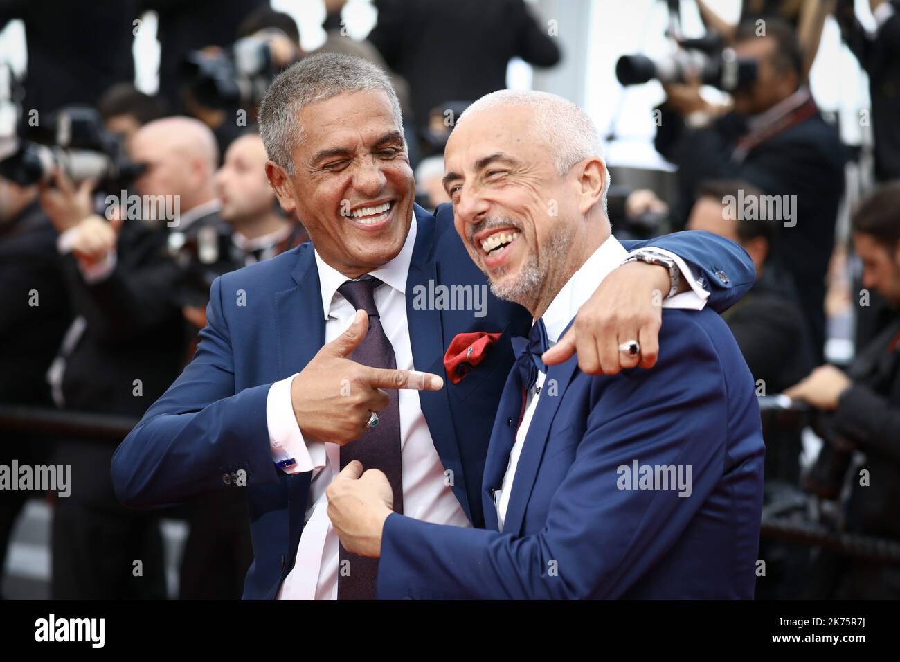 Larbi Naceri (left) and Samy Naceri attending the The Wild Pear Tree premiere held at 71st ...