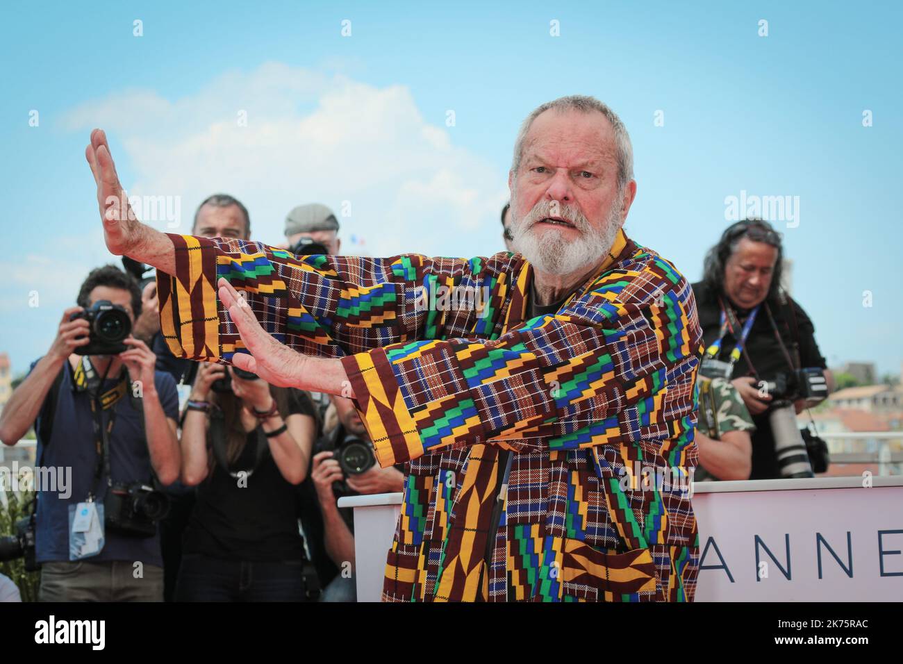 Terry Gilliam attending The Man Who Killed Don Quixote Photocall during ...