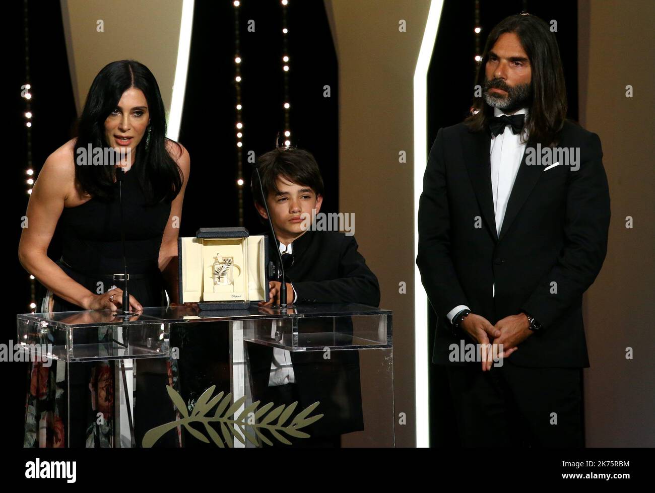 Iranian actress and daughter of Jafar Panahi Solmaz Panahi (2ndL) and ...