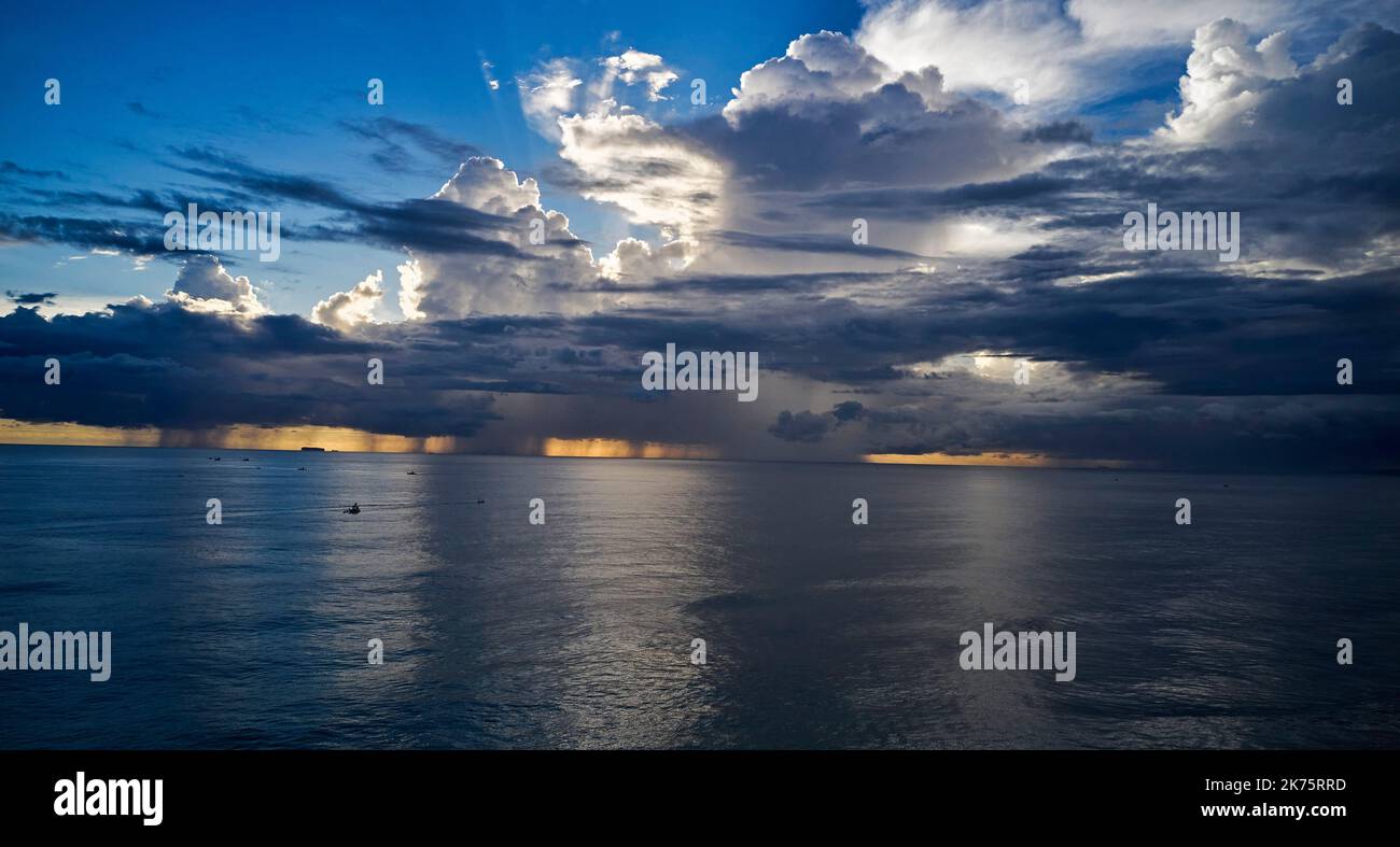 Approaching tropical storm. Harding Boutique Hotel, Ahangama, Sri Lanka ...