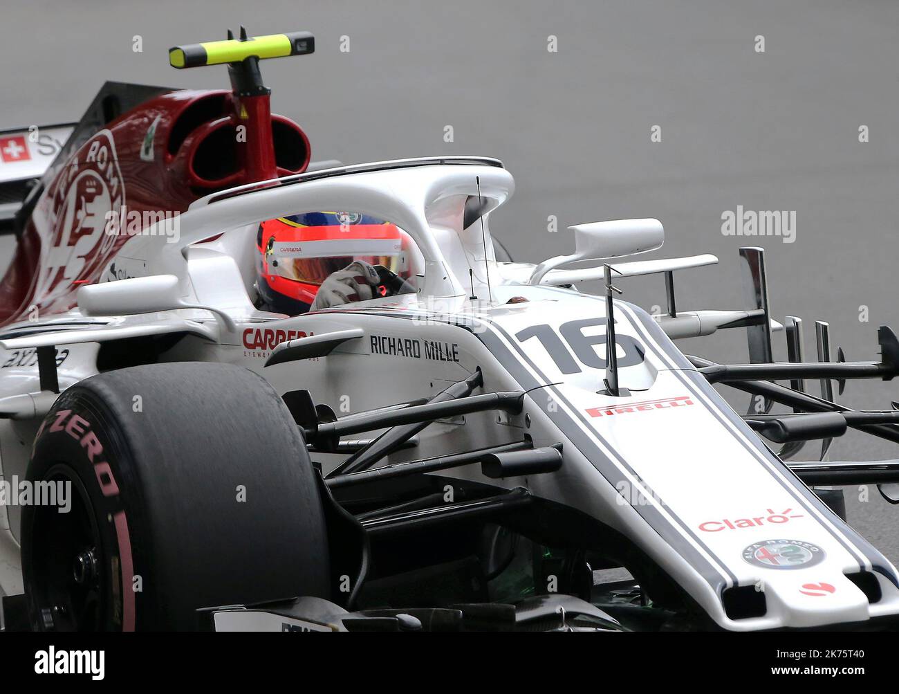 Charles LECLERC of Alfa Roméo SAUBER during the first practice of the ...