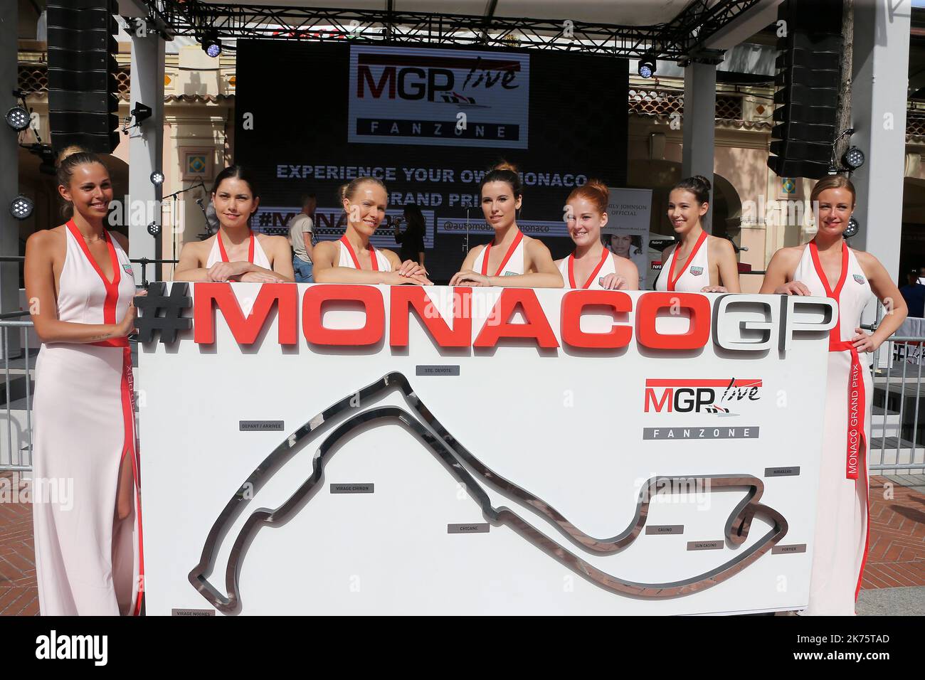 The Grid Girls of Grand Prix de Monaco Stock Photo - Alamy