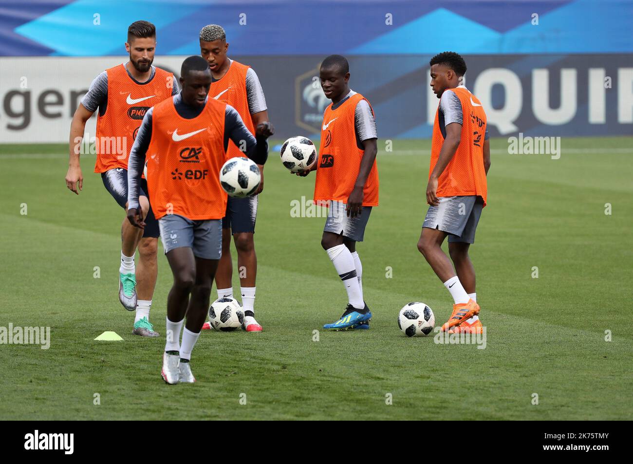 BENJAMIN MENDY , OLIVIER GIROUD , PRESNEL KIMPEMBE , NGOLO KANTE ...