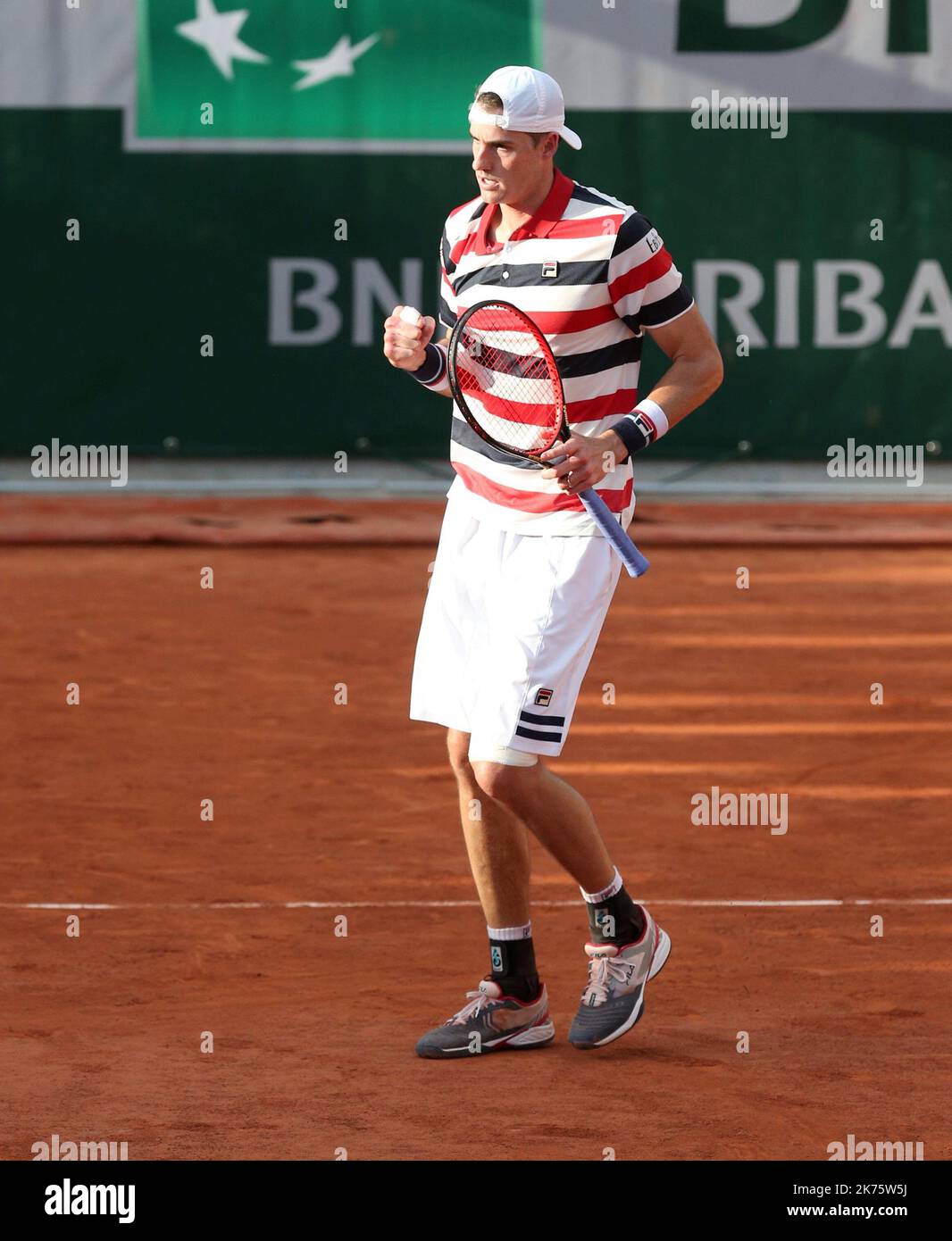 JOHN ISNER / PIERRE HUGUES HERBERT Paris le 2/06/2018 Tennis. Roland ...