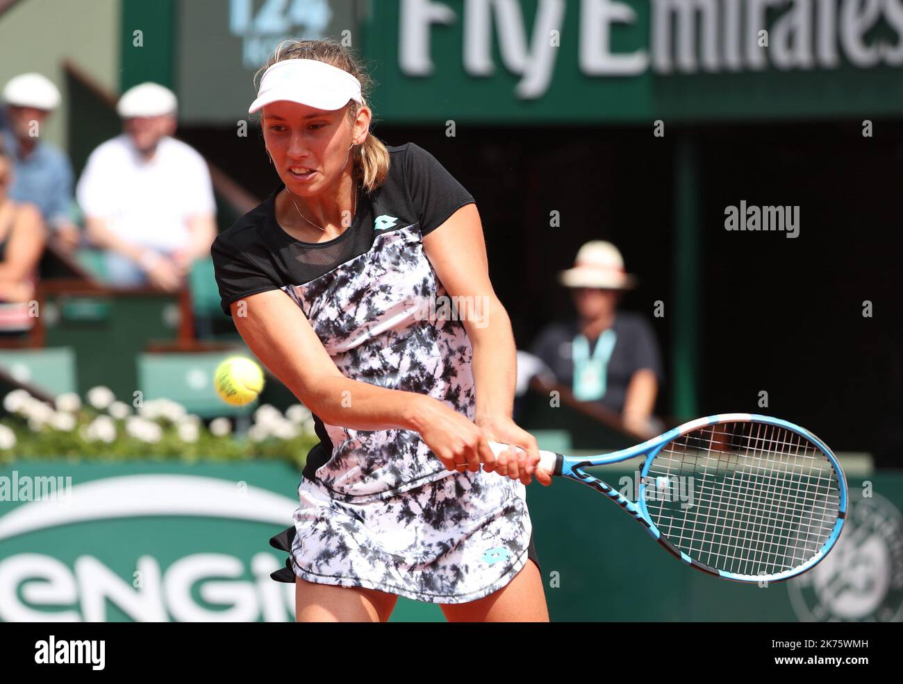 Simona HALEP (ROU) vs Elise MERTENS (BEL Stock Photo - Alamy