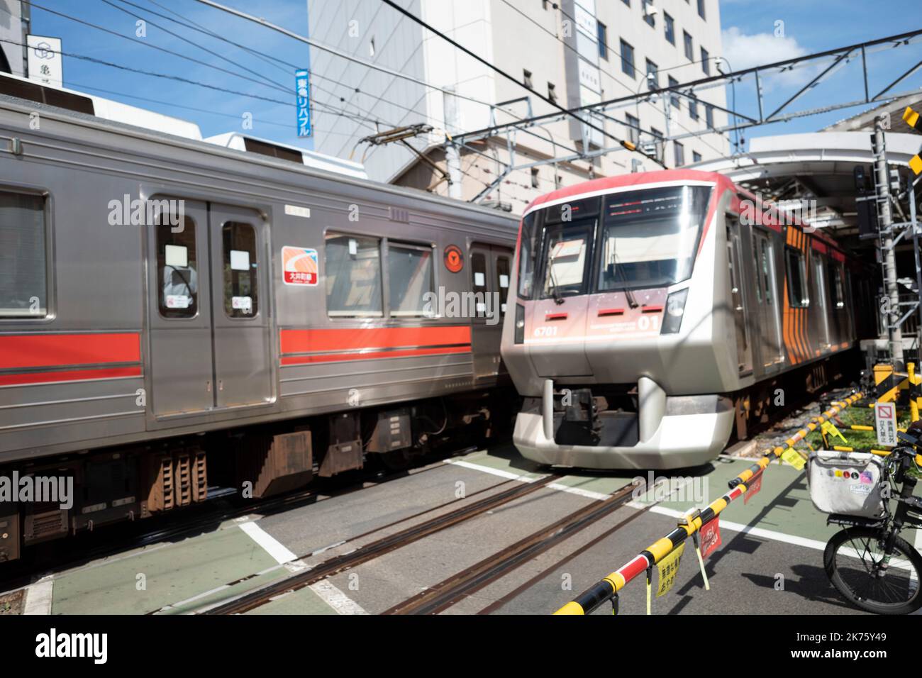 Tokyo, Japan. 4th Oct, 2022. A Tokyu Corporation metro heavy rail train ...