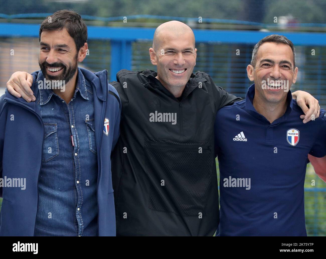 Zinedine zidane and laurent blanc hi-res stock photography and images ...