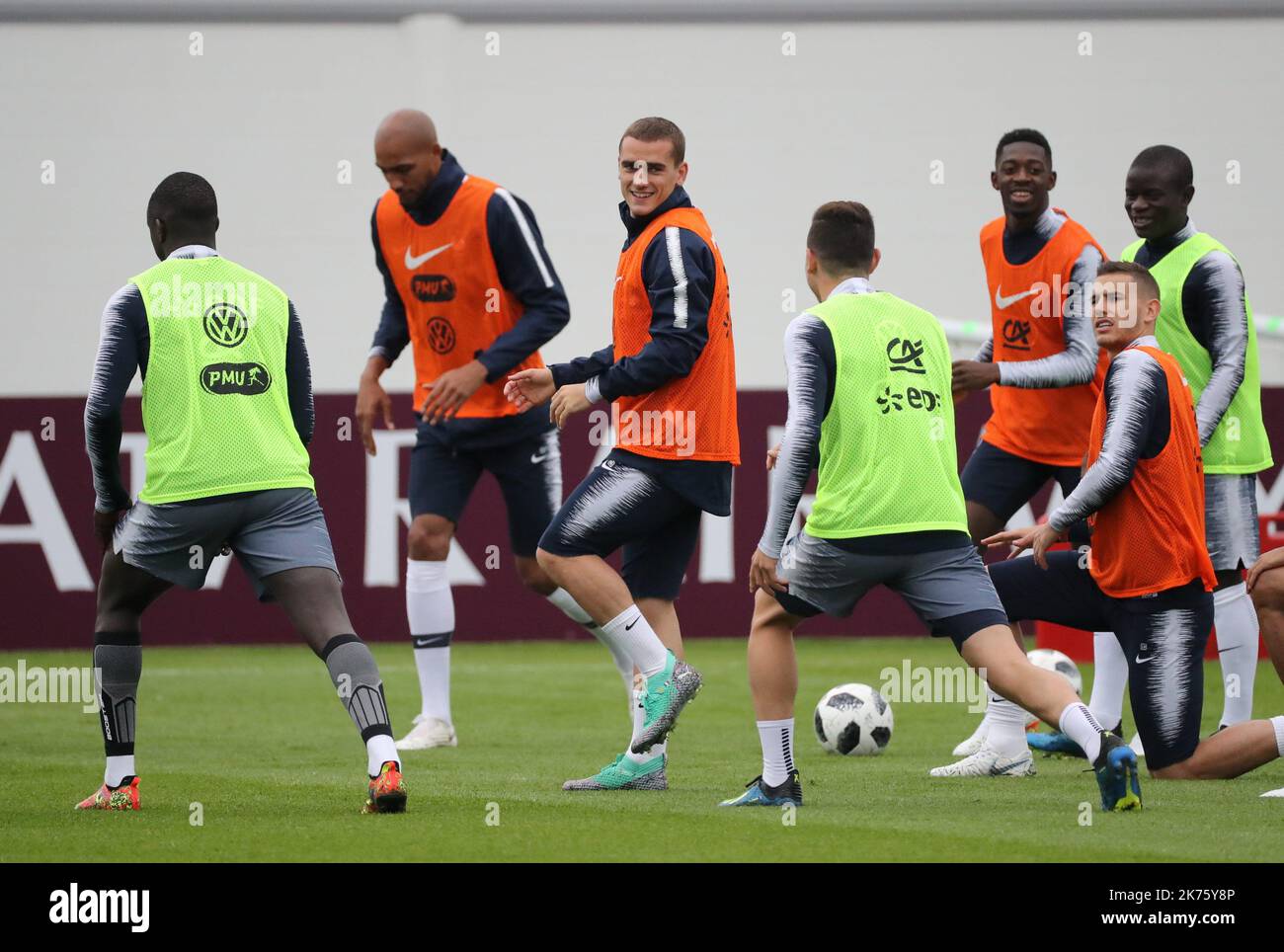 Antoine Griezmann during national team training at the Glebovets ...
