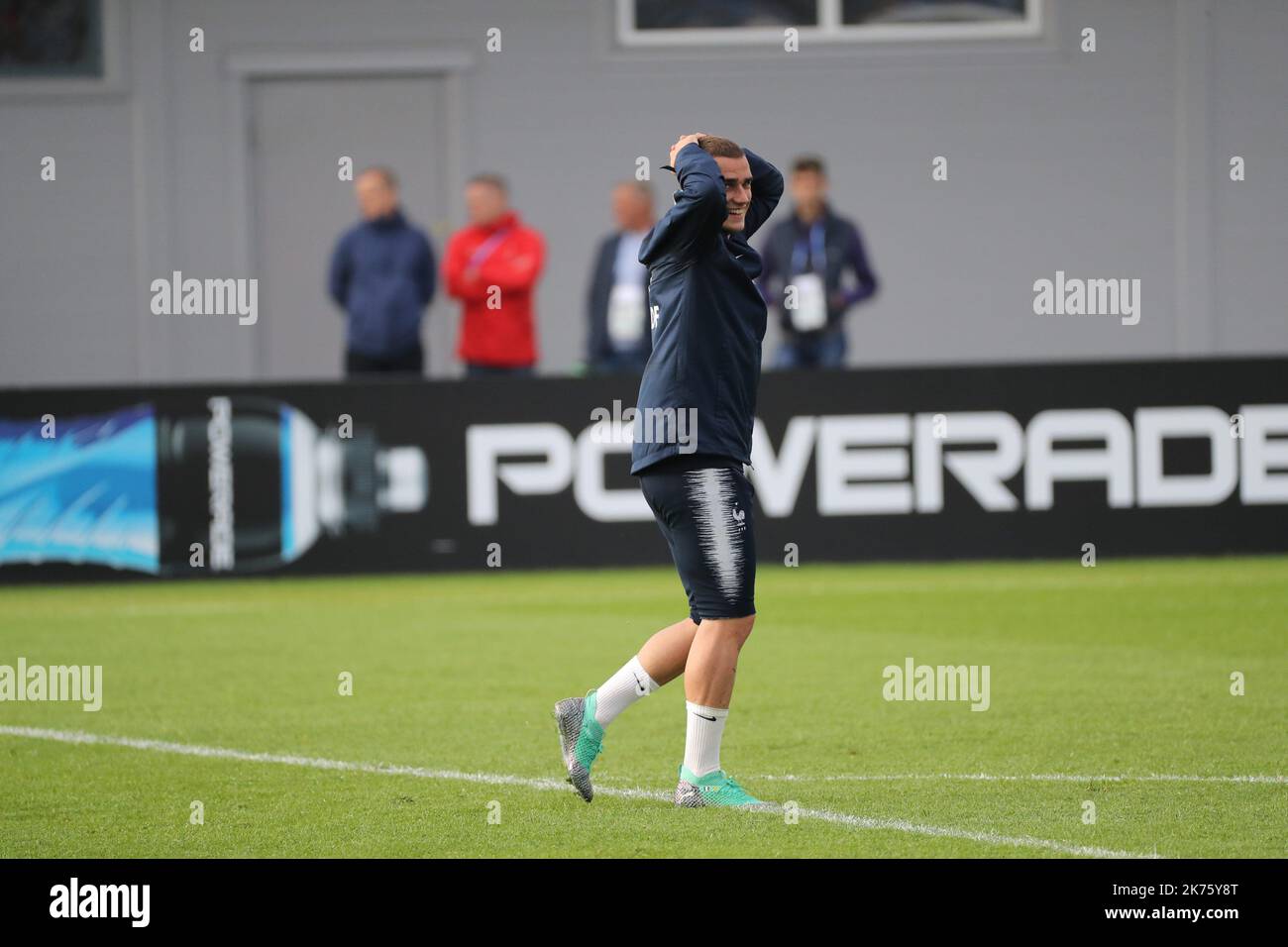 Antoine Griezmann during national team training at the Glebovets ...