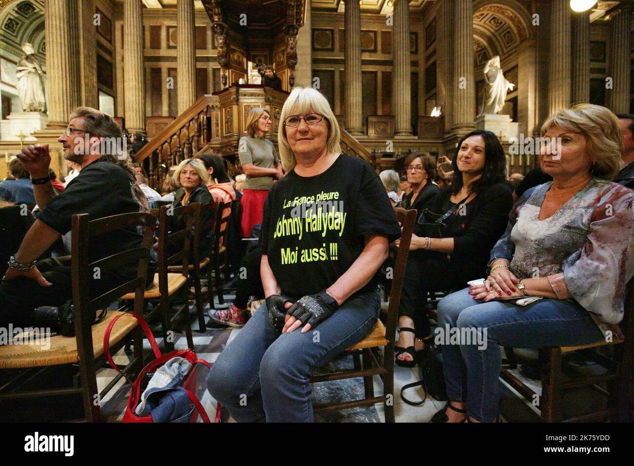 About 6 months after french rock star Johnny Hallyday death, 3 000 ...