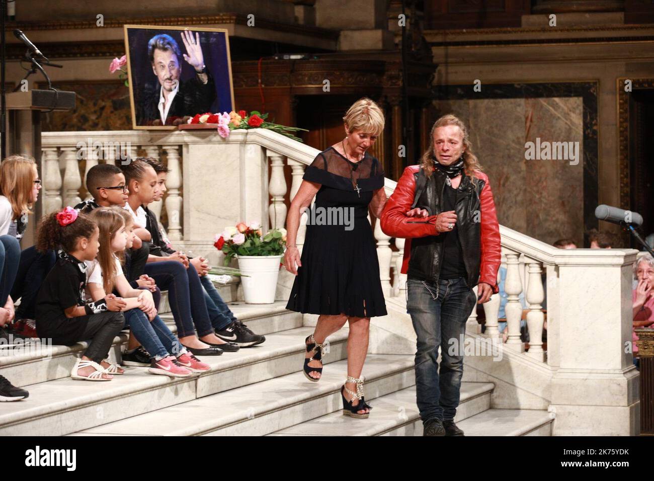 About 6 months after french rock star Johnny Hallyday death, 3 000 ...