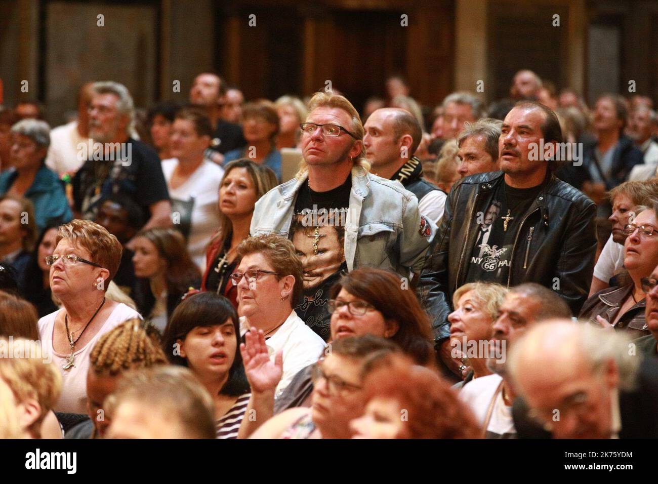 About 6 months after french rock star Johnny Hallyday death, 3 000 ...