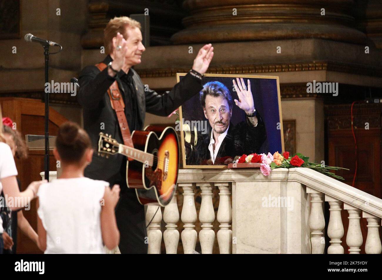 About 6 months after french rock star Johnny Hallyday death, 3 000 ...