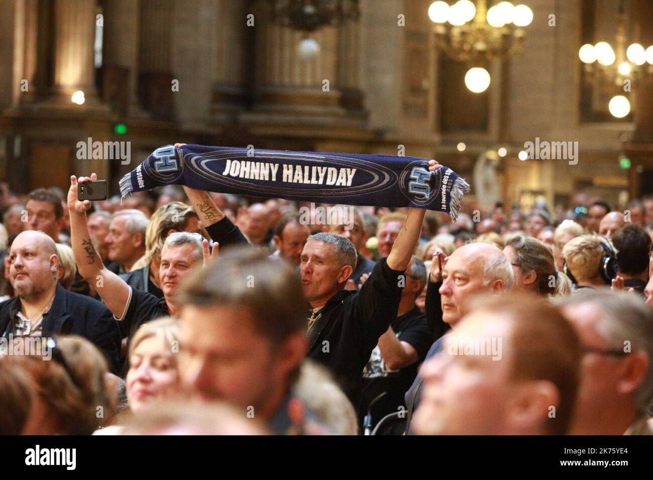 About 6 months after french rock star Johnny Hallyday death, 3 000 ...
