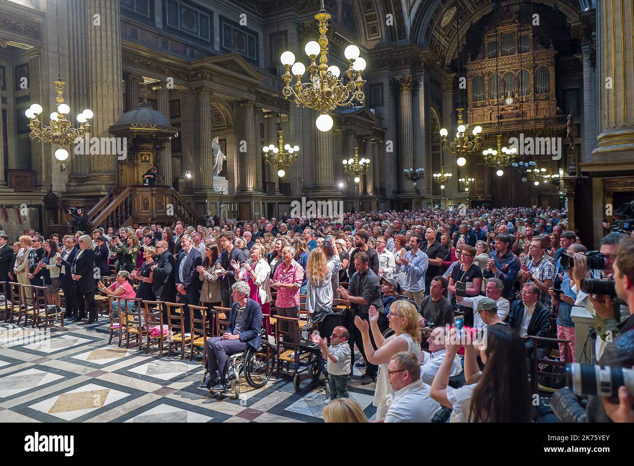 About 6 months after french rock star Johnny Hallyday death, 3 000 ...