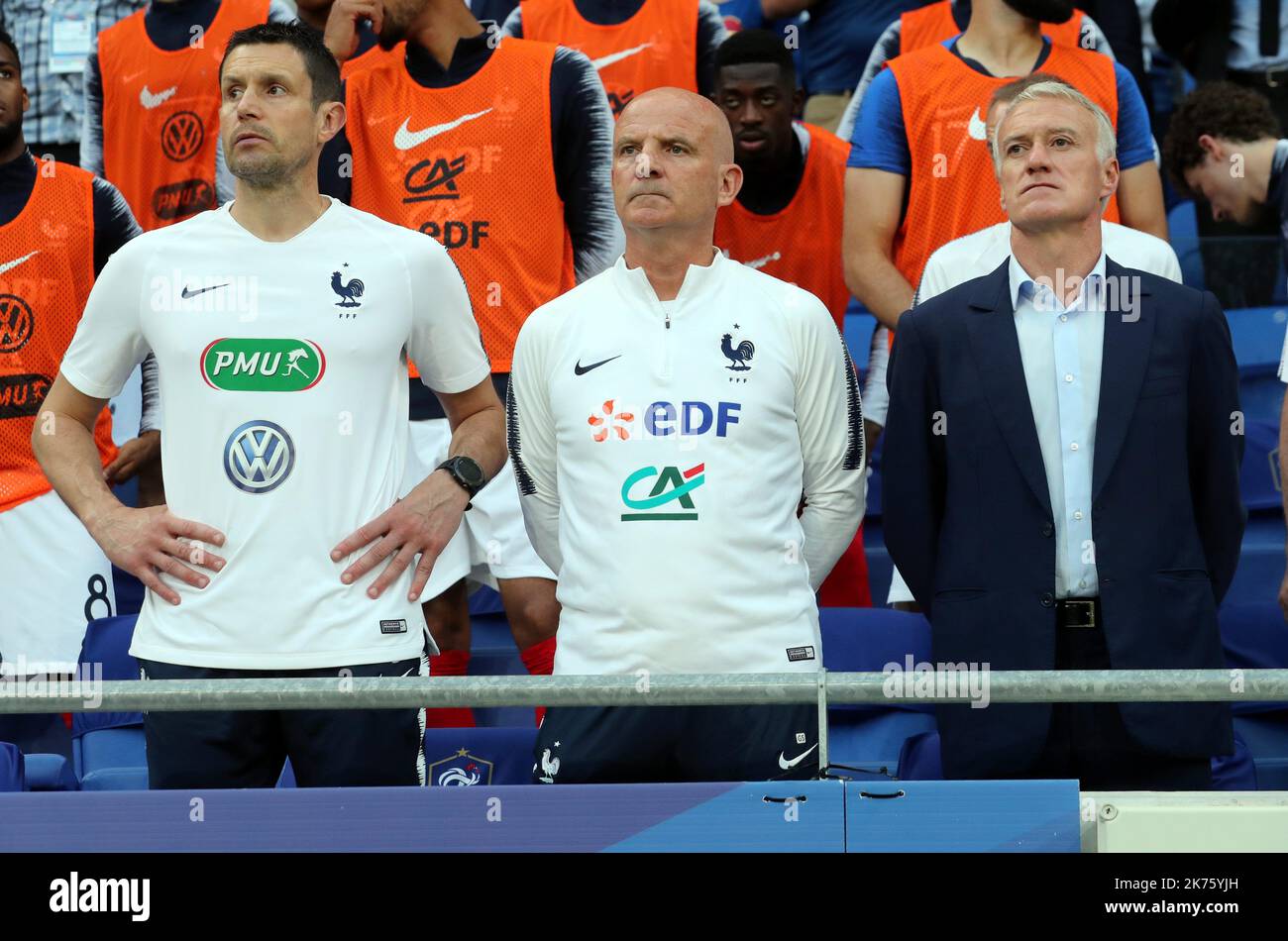 Guy Stephan et Didier Deschamps (France Stock Photo - Alamy