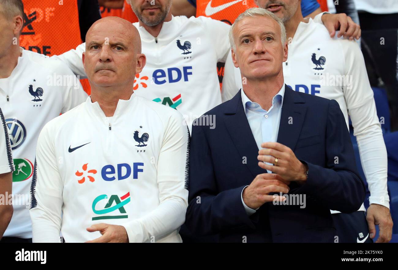 Guy Stephan et Didier Deschamps (France Stock Photo - Alamy