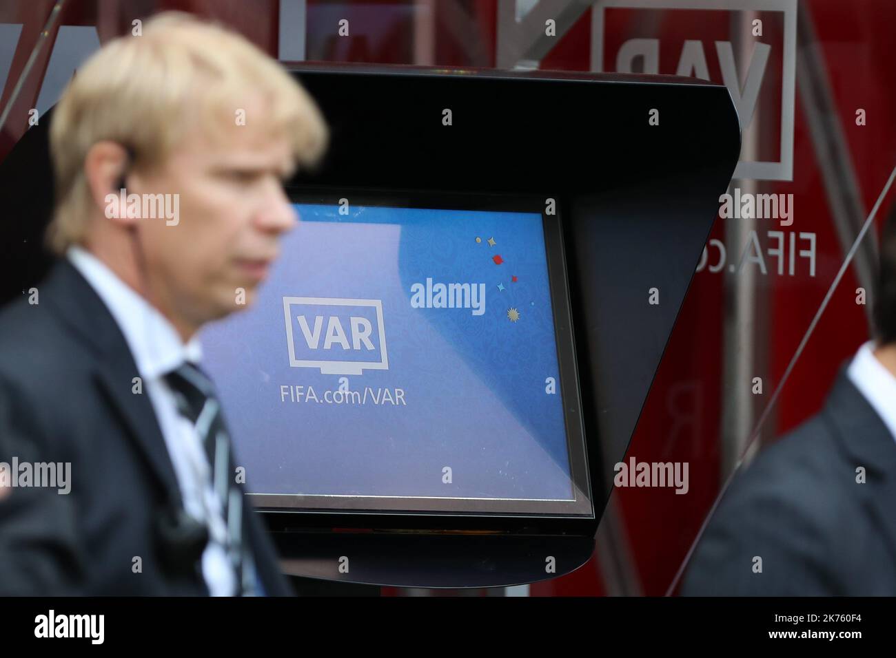 A general view of the VAR System and screen Stock Photo - Alamy