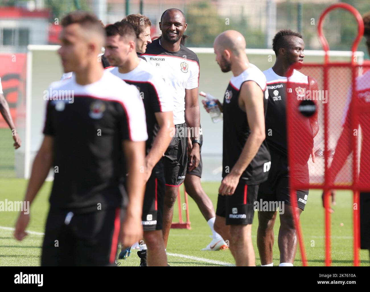 OGC Nice first training of season 2018-2019 with new coach Patrick ...